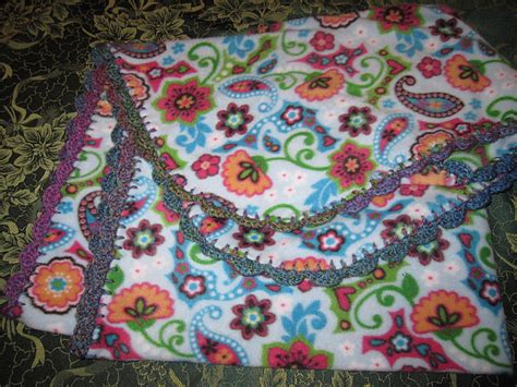 Ravelry Crocheted Polar Fleece Baby Blanket Pattern By Angela Munden