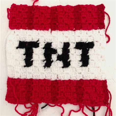 Minecraft Crochet Block Series Part 1 Tnt Block Pattern Minecraft Crochet Crochet Blocks