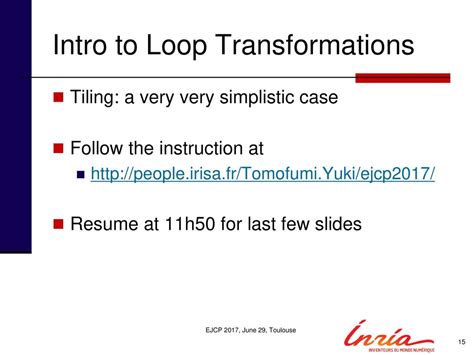 Lab Introduction To Loop Transformations Ppt Download