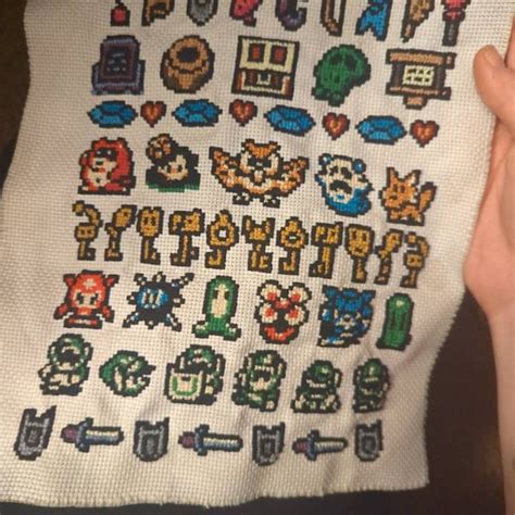 Legend Of Zelda Nes Band Sampler Cross Stitch Pattern Etsy