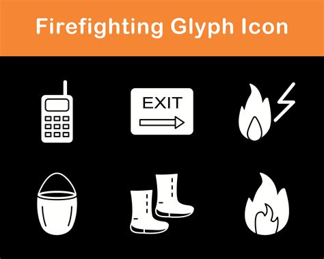 Firefighting Vector Icon Set 20257814 Vector Art At Vecteezy