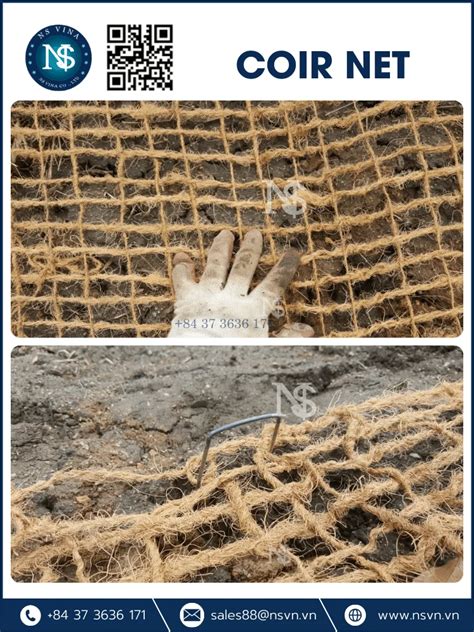 Coir Net From Coir Fiber Coir Rope Made From Custom Size Thickness Eco