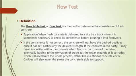 Workability Test Of Concrete Pptx
