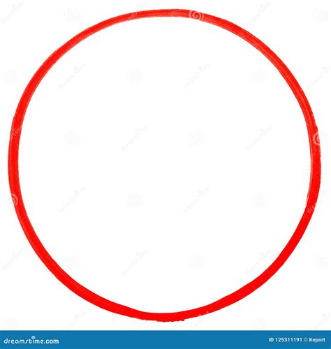 Cerchio Rosso Dipinto Illustrazione Di Stock Illustrazione Di Rosso