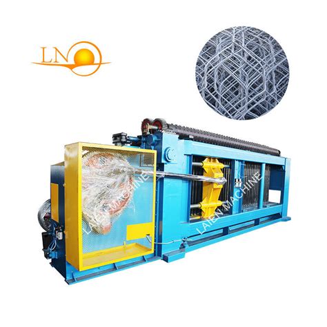 Automatic Three Twist Gabion Box Stone Cage Hexagonal Wire Mesh Making