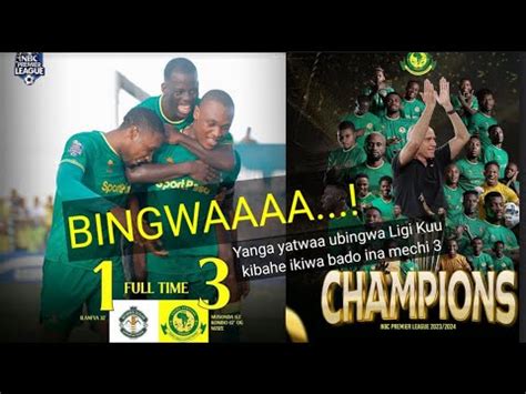 MBWADUKE HIVI NDIVYO YANGA ILIVYOTWAA UBINGWA KIBABE YAZIACHA MBALI