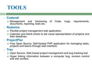 Open Source Spm Tools Ppt