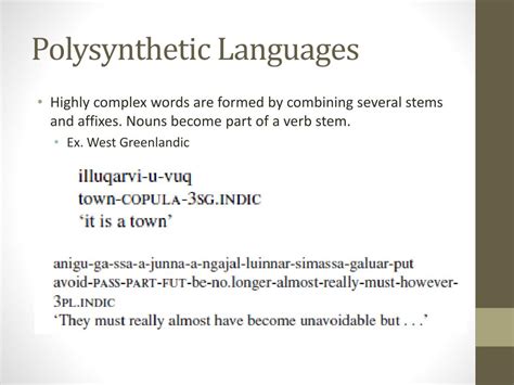 Ppt Language Typology Powerpoint Presentation Free Download Id2222302