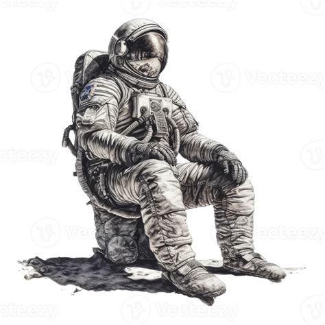 Astronaut Floating In Space PNG
