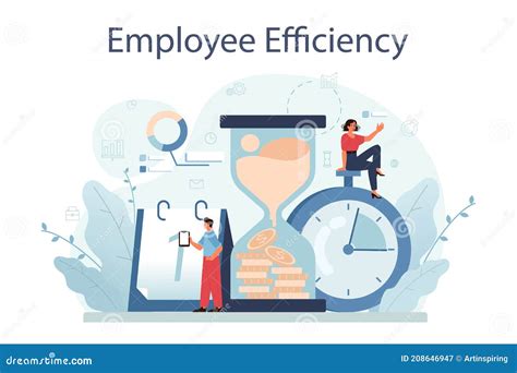 Employee Efficiency Concept Business Staff Management For A Productive