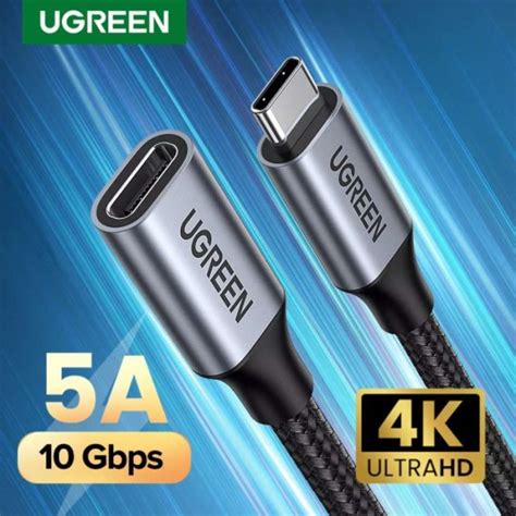 Promo Ugreen Usb C Extension Cable 10gbps Male To Female Usb 31 Gen 2
