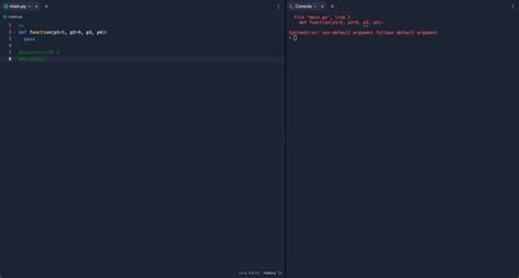 syntaxerror non default argument follows default argument in python functions