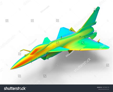 3d Rendering Finite Element Analysis Stock Illustration 1457595170