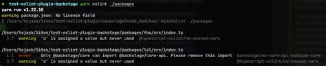 Backstage Cli Lint Command Should Lint A Packageplugins Dependencies