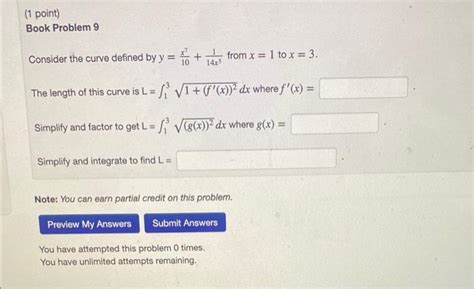 solved consider the curve defined by y 10x7 14x51 from x 1
