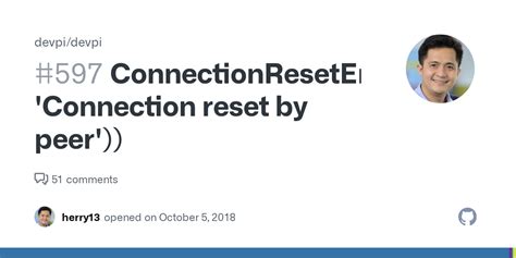 ConnectionResetError 104 Connection Reset By Peer Issue 597