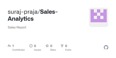 Suraj Prajapati On Linkedin Github Suraj Praja Sales Analytics Sales Report
