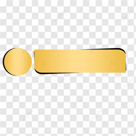Golden Lower Third Text Box Label Golden Lower Third Text Box Png