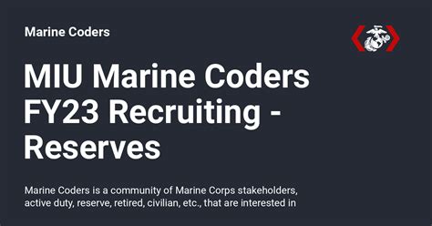 Marine Coders