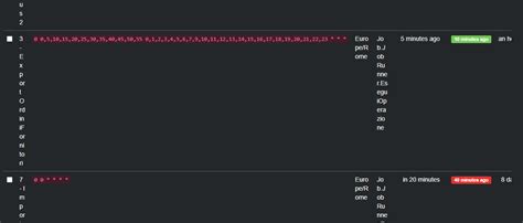 Dashboard Graphical Issue Recurring Job Table Doesnt Handle Very Long