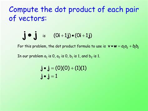 Ppt The Dot Product Powerpoint Presentation Free Download Id3943580