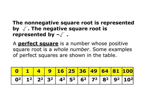Ppt Square Roots Rational Numbers Powerpoint Presentation Free