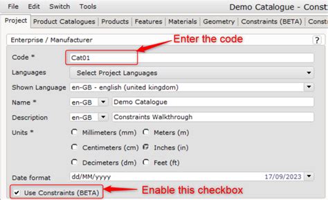 Constraints Workflow Configura Help Center