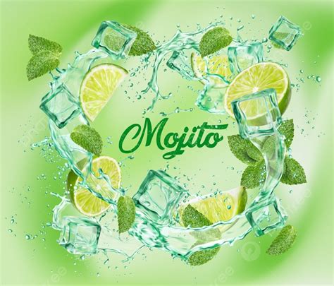 Logotipo De Mojito Artstation Mojito Mania Logo And Poster Design
