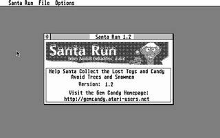 Santa Run Atari St Game Atari Legend