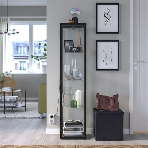 BlÅliden Glass Door Cabinet Black 1334x1258x5912 Ikea Us