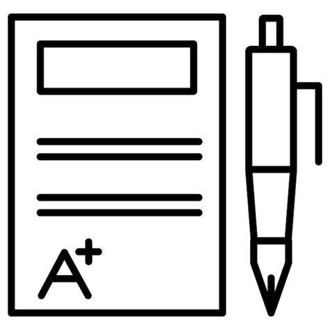 Premium Vector School Test Vector Illustration