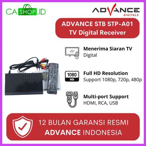 Promo Advan Digipro Stb Dvb T2 Tv Digital Receiver Set Top Box 1080p