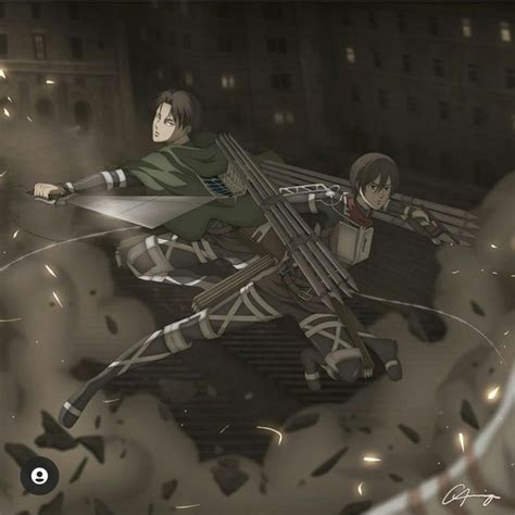 Pin De Dominique Lair En Aot Levi And Eren Snk Anime Kyojin
