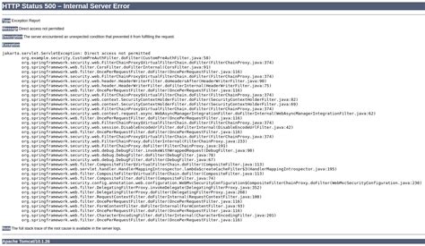 spring why is servletexception not captured by error controller