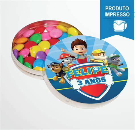 Adesivo Latinha Patrulha Canina Elo Produtos Especiais