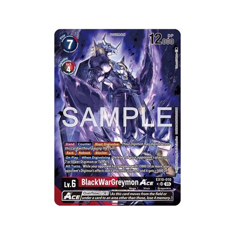 Digimon Card Game Ex10 010 Blackwargreymon Ace Alternative Art Sinister