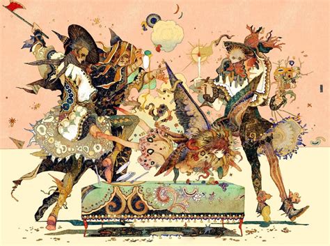神秘怪诞的人物插画画面充满了故事性黑暗以及诡异的气氛 搜狐大视野 搜狐新闻