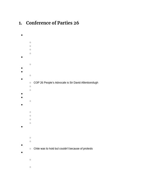 Cop And Environment Pdf United Nations Framework Convention On
