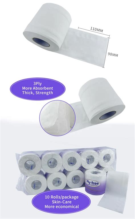 Wholesale Embossed Virgin Bamboo Pulp Tissue Paper