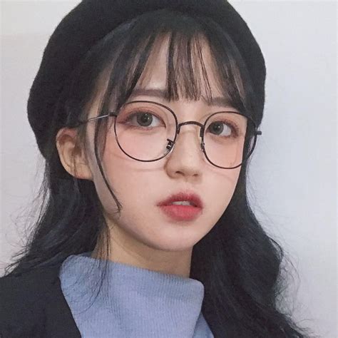 Grinderpunch Non Prescription Round Circle Frame Clear Lens Glasses Hairstyles With Glasses