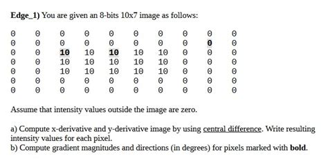 Edge1 ﻿you Are Given An 8 Bits 10x7 ﻿image As