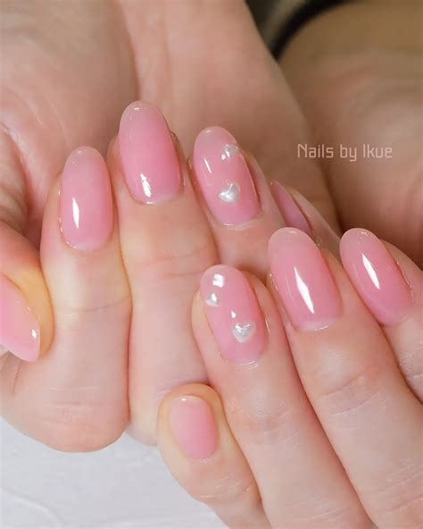 シンプルワンカラーに、ハートのパールが可愛かった💖 ブログ 埼玉のまつ毛ならアイラッシュサロン Lucia 志木