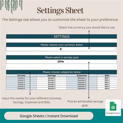 Monthly Budget Template Google Sheets Income Tracker Expense Tracker Bills Tracker Etsy