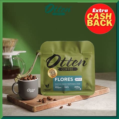 Jual Kopi Arabica Flores Manggarai 200g Biji Bubuk Kopi Otten