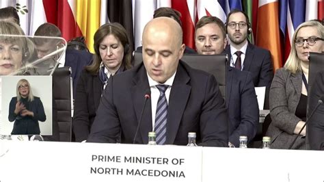 Обраќање на премиерот Ковачевски на 30 Министерски состанок на ОБСЕ Youtube