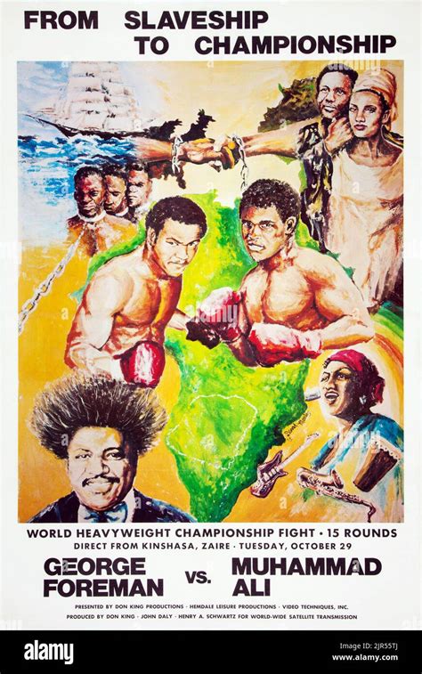 1974 Muhammad Ali Vs George Foreman Rumble In The Jungle Rare