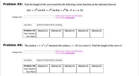 Solved Problem 5 Find The Length Of The Curve Traced By