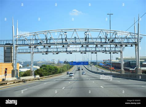 Automatic Number Plate Recognition Anpr On Motorway N17 Near Boksburg East Rand Gauteng