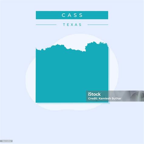 Vector Illustration Vector Of Cass Map Texas Stock Illustration