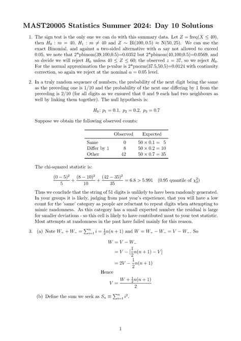 Tutorial Day10 Solutions Summer MAST20005 Statistics Summer 2024 Day